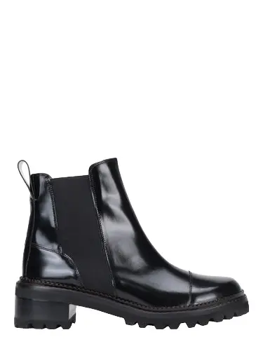 See By Chloé Ankle Boots In Leather - Black