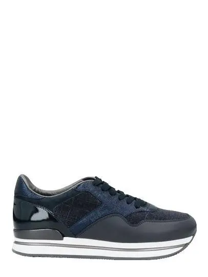 Hogan Sneakers In Leather And Textile Fibers - Blue