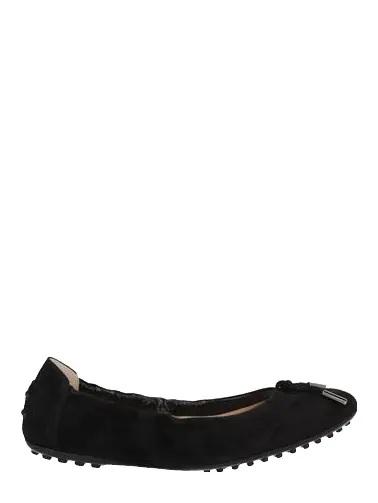 TOD'S Ballerina Flats With Appliqués - Black