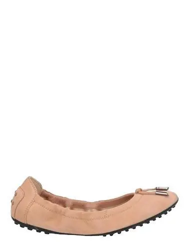 TOD'S Ballet Flats In Leather - Pink