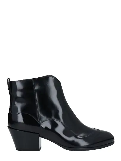Hogan Leather Ankle Boots - Black