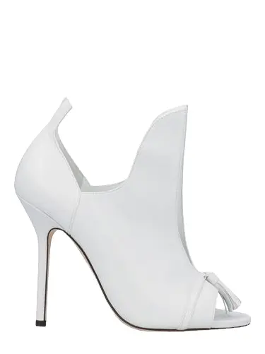 BECKI COAKLEY Leather Ankle Boots - White