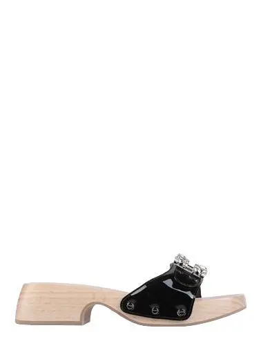 ROGER VIVIER Sandals In Leather - Black