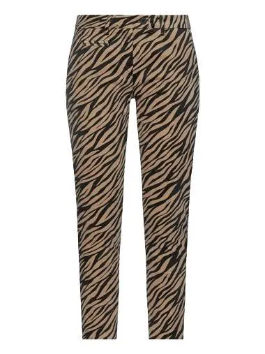 MASON'S Zebra Print Cropped Pants - Beige