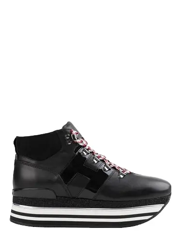 Hogan Leather High-top Sneakers - Black