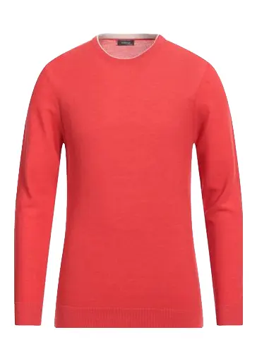 Rossopuro Wool Crewneck Sweater - Tomato Red