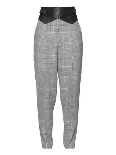 TWINSET Tapered Glen Plaid Pants - Black