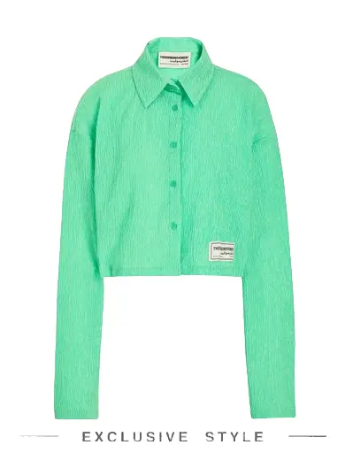 THE GIVING MOVEMENT X YOOX Recycled Polyester Shirt - Green