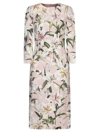 Dolce & Gabbana Midi Bodycon Dress - Pink