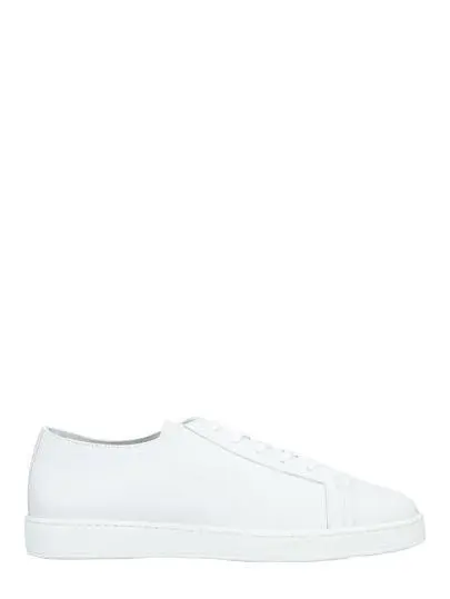 Santoni Soft Leather Sneakers - White