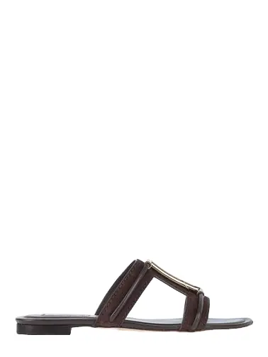 TOD'S Leather Sandals - Brown