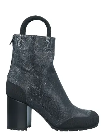 Random Identities Leather Ankle Boots - Black
