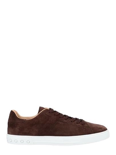 TOD'S Dark Leather Low-top Sneakers - Brown
