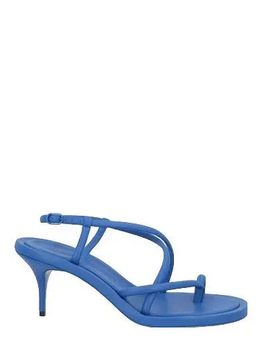 Alexander McQueen Thong Sandal Leather - Blue