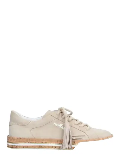 Hogan Leather Sneakers - Beige