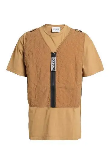 Iceberg T-shirt Camel Size Cotton, Cupro - Beige