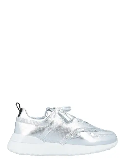 TOD'S Leather Low-top Sneaker - Silver