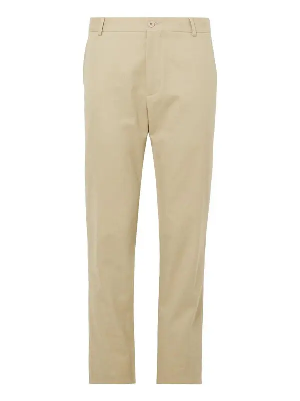 Loro Piana Tapered Cotton-twill Chinos - Gray