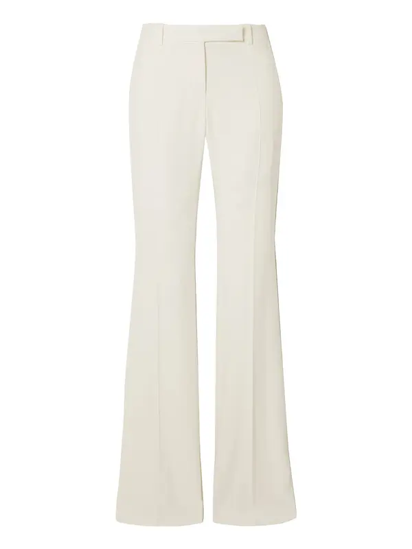 Alexander McQueen Crepe Bootcut Trousers - Ivory