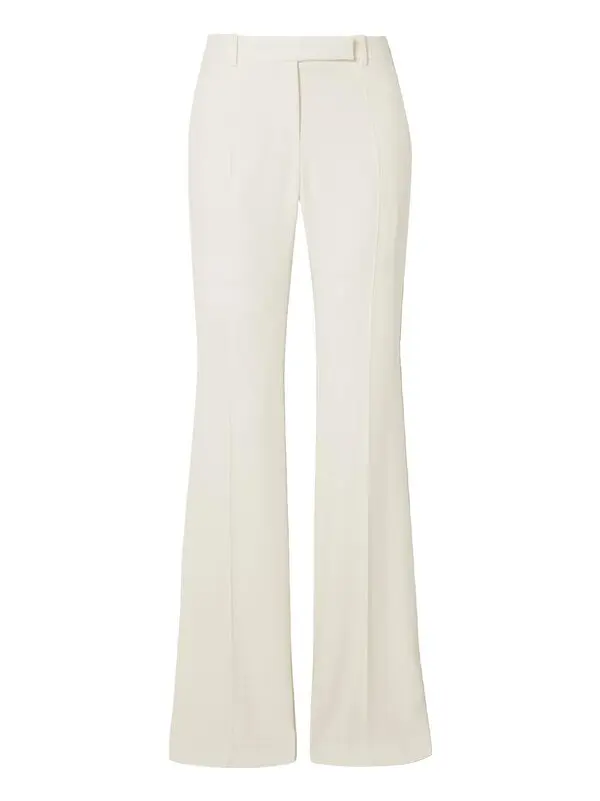 Alexander McQueen Crepe Bootcut Trousers - Neutrals