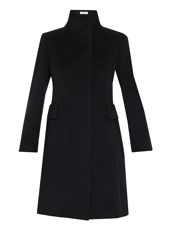 Akris Duffle Knee-length Knit Coat - Black