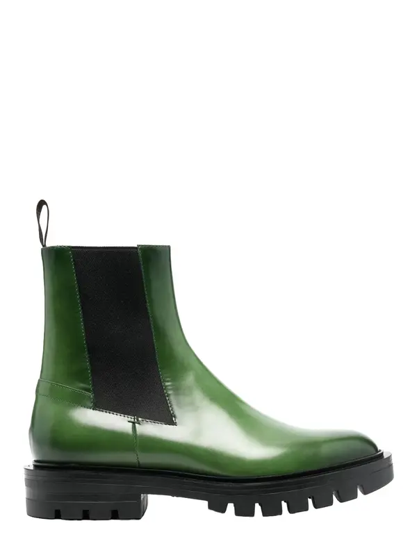 Santoni Elasticated Side-panel Boots - Green