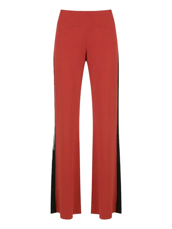 LYGIA & NANNY Side-stripe Trousers - Red