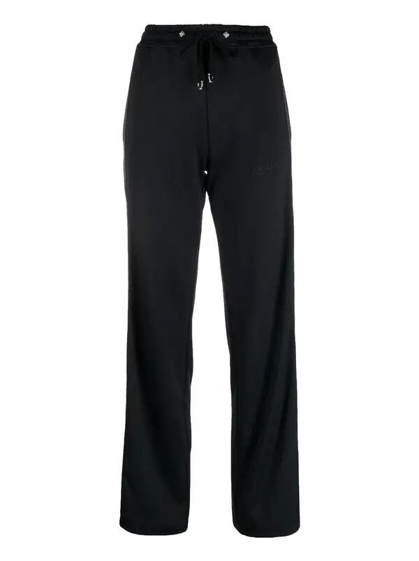 John Richmond Drawstring Straight-leg Trousers - Black