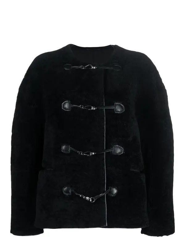 TOTEME Teddy Shearling Jacket - Black