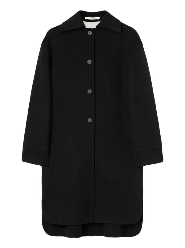 JIL SANDER Single-breasted Coat - Black