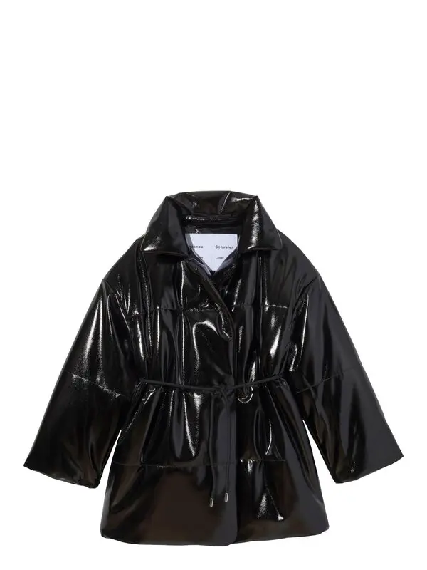 Proenza Schouler White Label Oversized Puffer Coat - Black