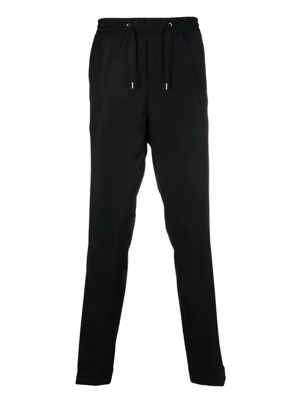 Paul Smith Drawstring Tapered Trousers - Black