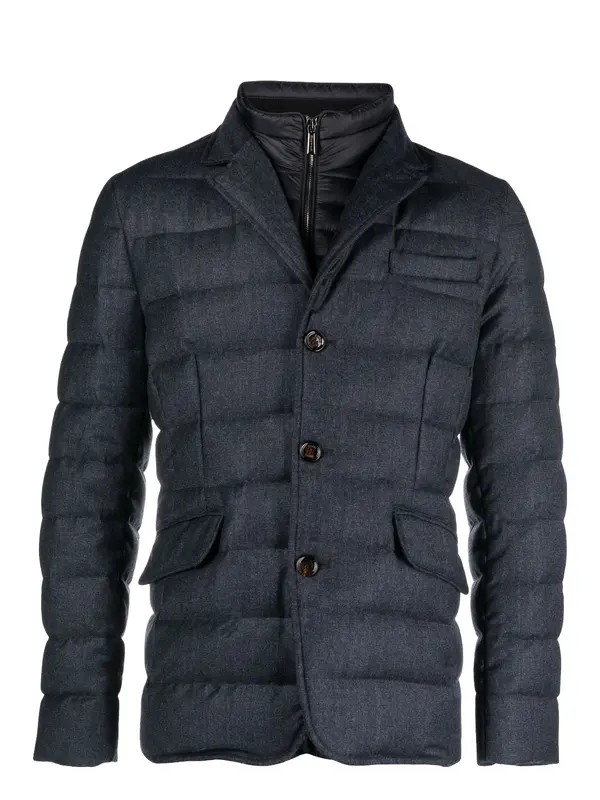 MOORER Mougi Quilted Down Jacket - Blue