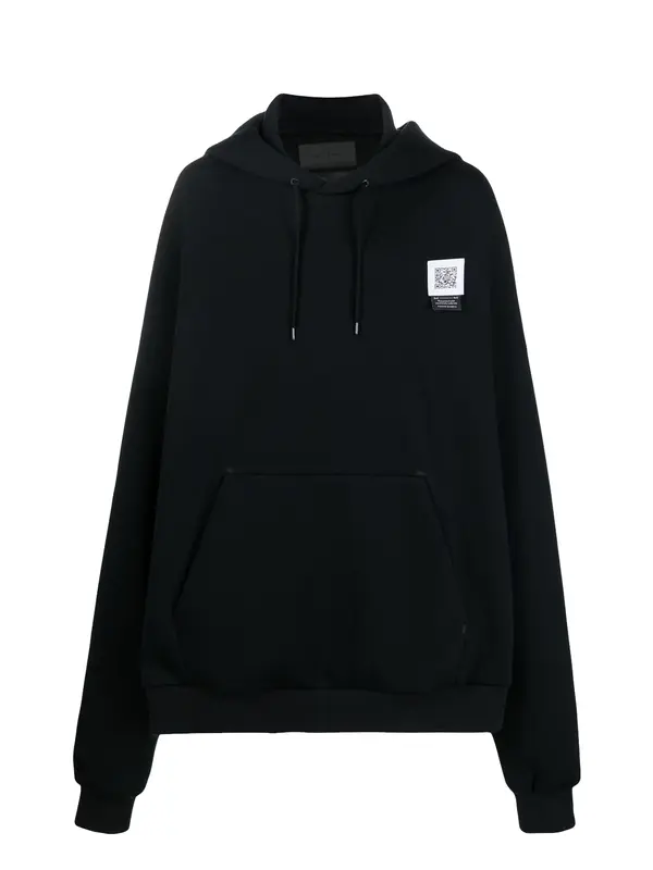 FUMITO GANRYU Oversized Pullover Hoodie - Black