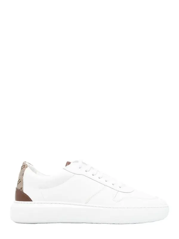 Herno Monogram-heel Low-top Sneakers - White