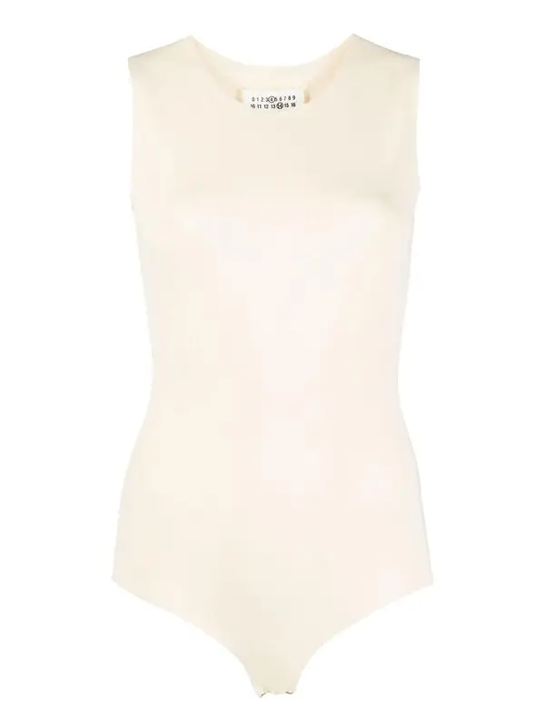 MAISON MARGIELA Sleeveless Bodysuit - Neutrals