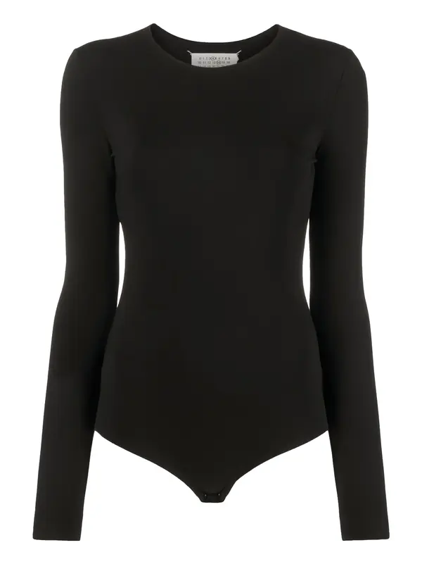MAISON MARGIELA Round-neck Bodysuit - Black