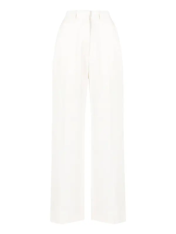 Casablanca Wide-leg Tailored Trousers - Neutrals