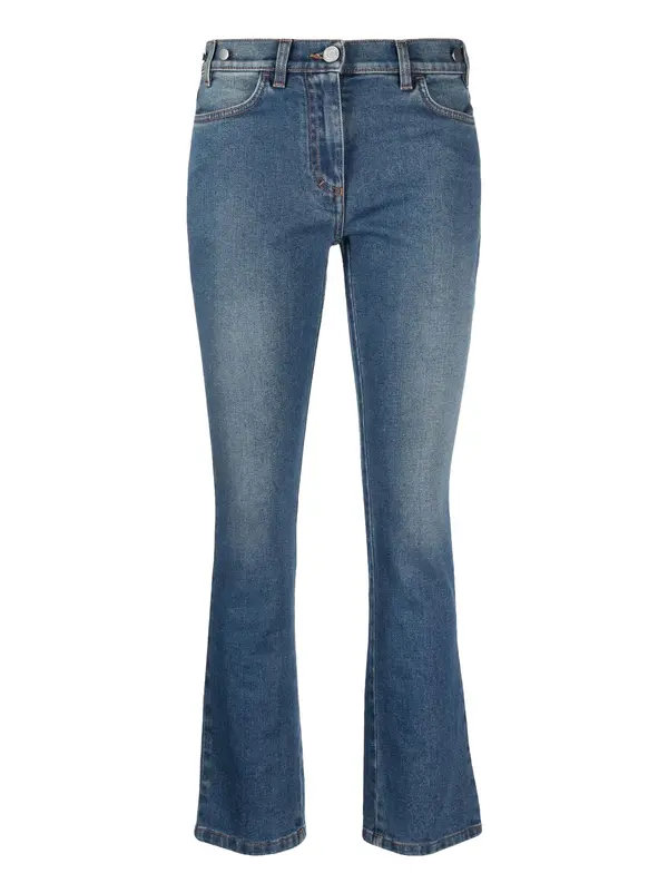 Philosophy Di Lorenzo Serafini Mid-rise Cropped Jeans - Blue