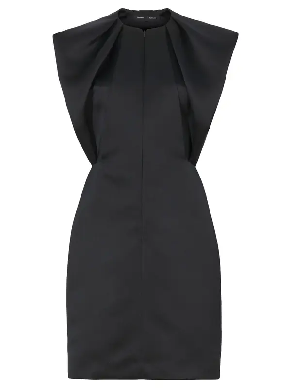 Proenza Schouler Satin Shift Dress - Black