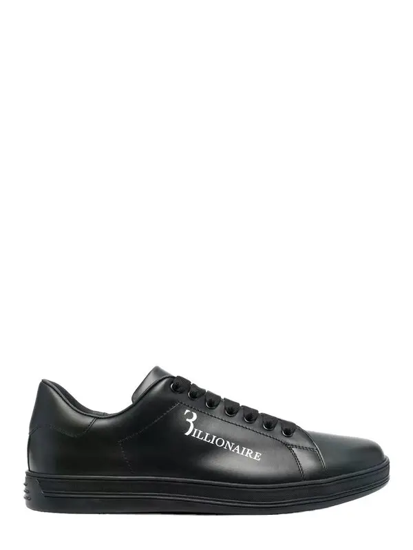 BILLIONAIRE Logo-print Low-top Sneakers - Black
