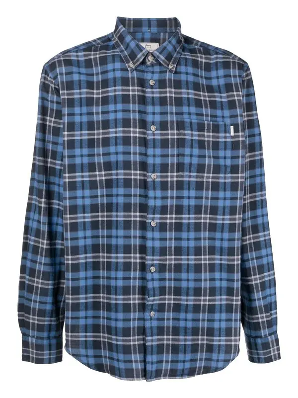 Woolrich Check-pattern Button-up Shirt - Blue
