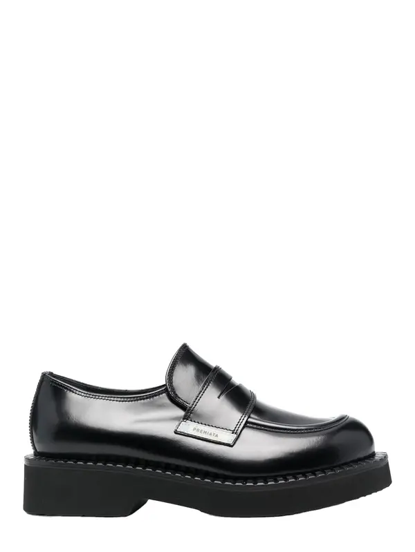 Premiata Chunky Leather Loafers - Black