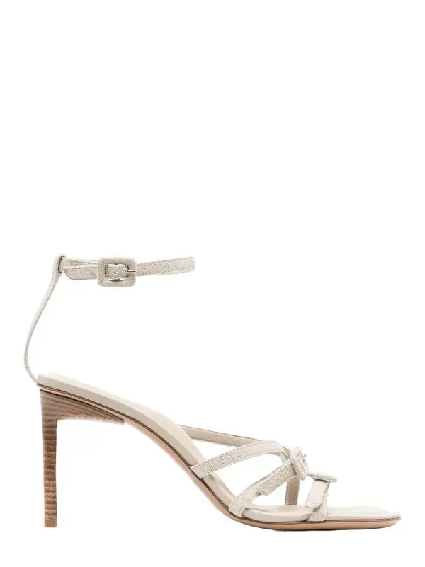 Jacquemus Camargue 100mm Sandals - Neutrals
