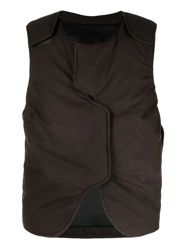 A-COLD-WALL* Form Asymmetric Gilet - Brown