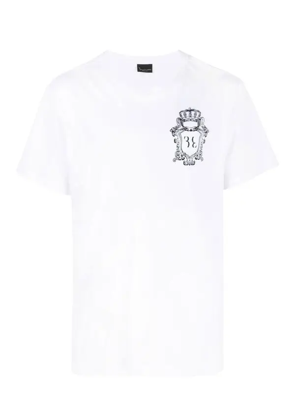 BILLIONAIRE Embroidered-logo Detail T-shirt - White