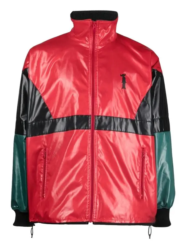 Junya Watanabe Colour-block Print Windbreaker - Red
