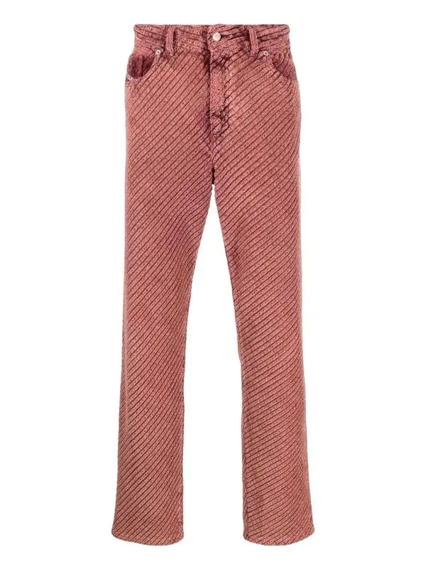 Diesel Corduroy Straight-leg Trousers - Pink