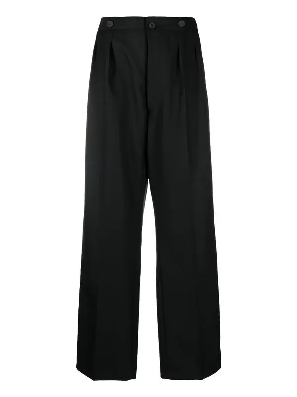 MAISON MARGIELA High-waisted Tailored Trousers - Black