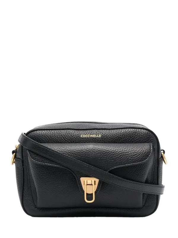 COCCINELLE Beat Leather Crossbody Bag - Black